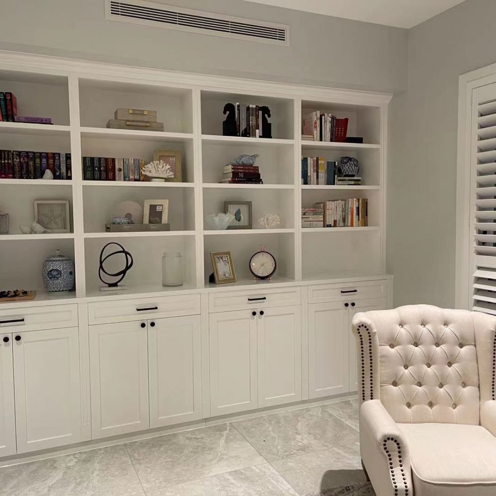 Peyton Hampton Style Bookcase Wall Unit - Castle Hill Furniture