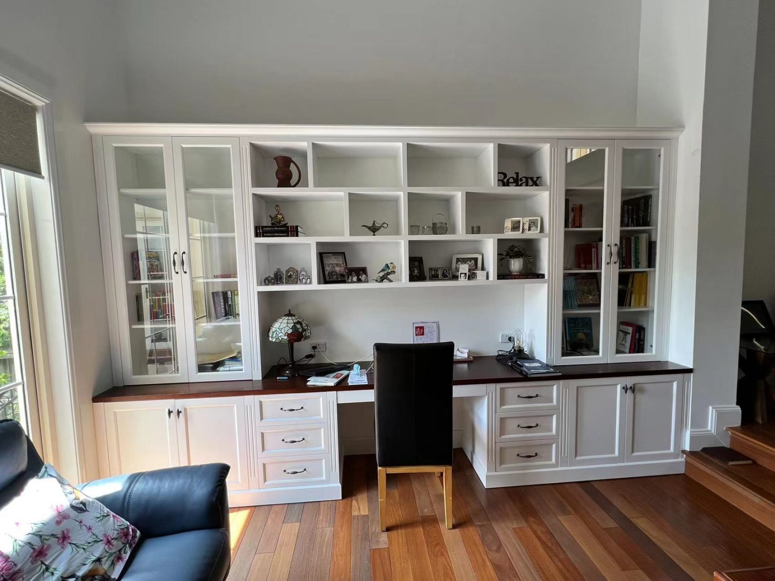 Claremont Hampton Style Build in Study Wall Unit – Castle Hill Furniture