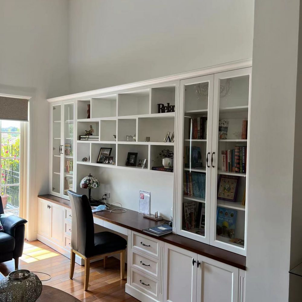 Claremont Hampton Style Build in Study Wall Unit – Castle Hill Furniture