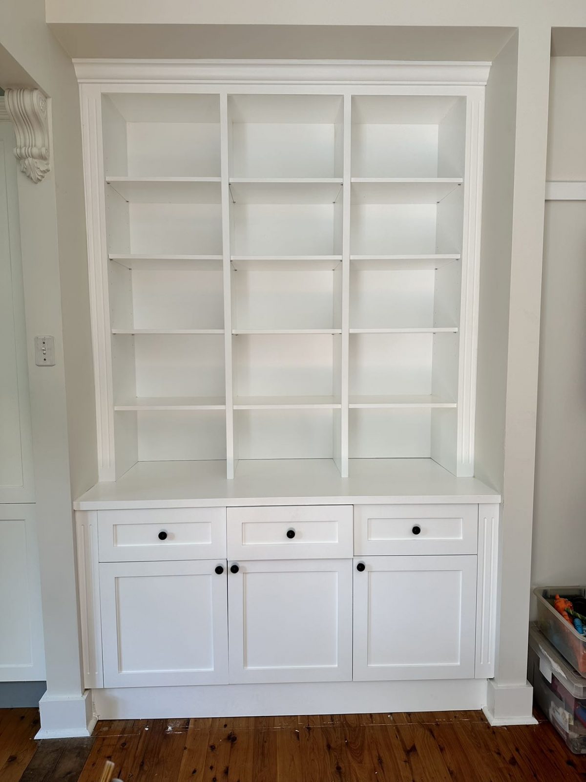 Oxford Built in Hampton Style Bookcase - Castle Hill Furniture