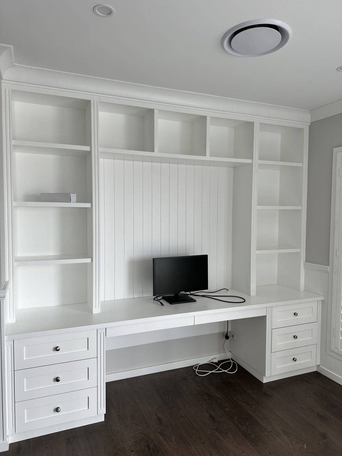 Newbury Hampton Style Study Wall Unit - Castle Hill Furniture