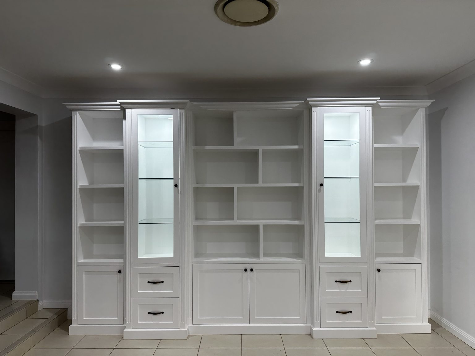 Harrington 2.0 Hampton Style Display Wall Unit - Castle Hill Furniture