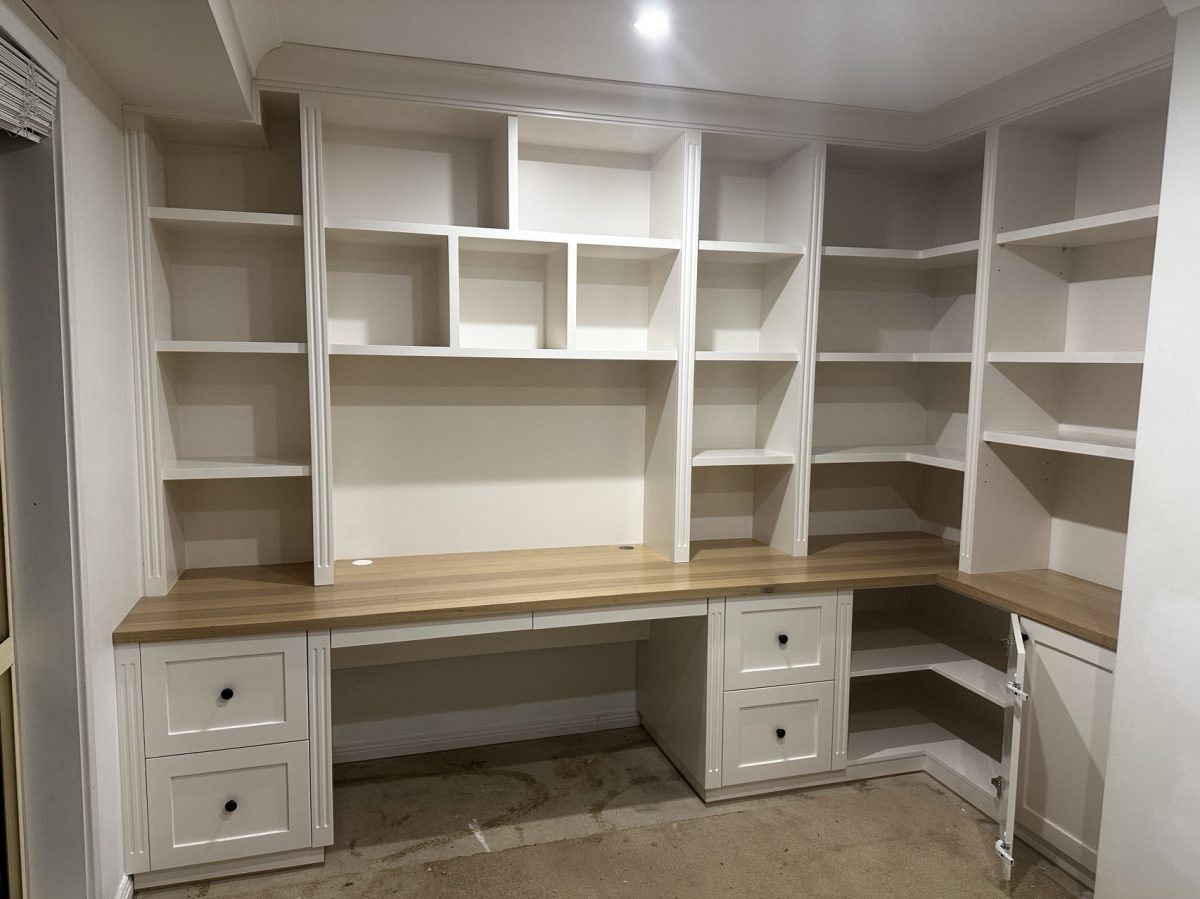 Greenwood Hampton Style Built in Corner Study Desk Unit - Castle Hill ...