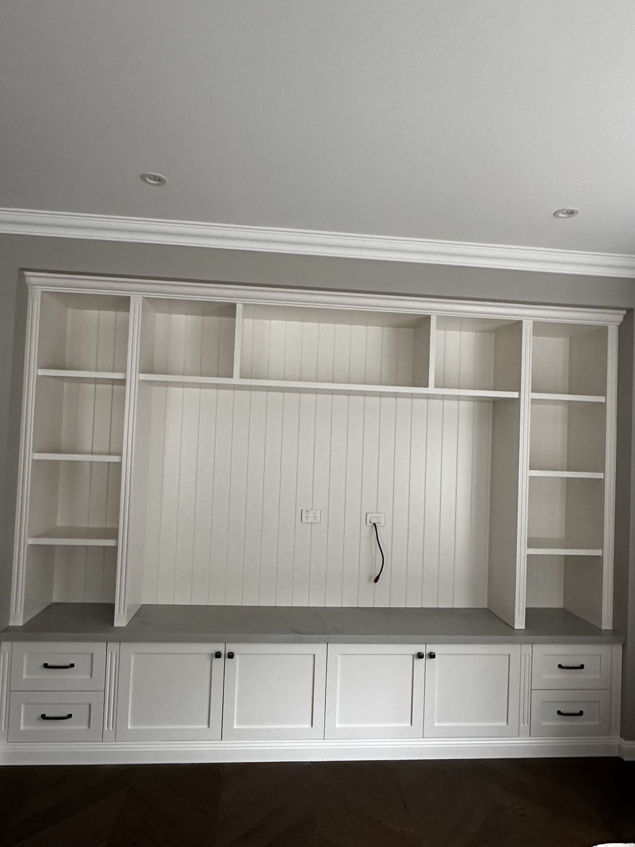 Holliland Hampton Style Entertainment Wall Unit - Castle Hill Furniture