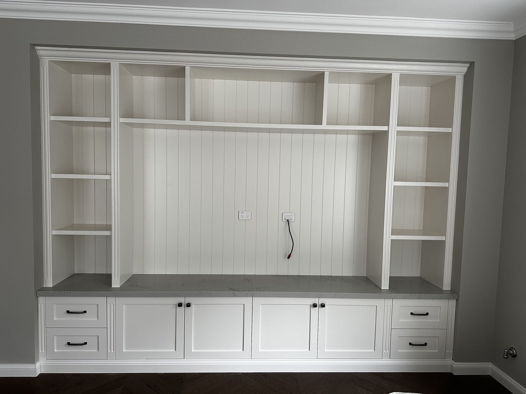 Holliland Hampton Style Entertainment Wall Unit - Castle Hill Furniture